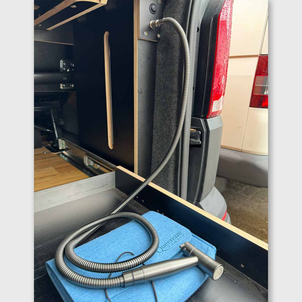 Queensize Camper dark edition Cold Water Shower Set (Shower & Bracket ...