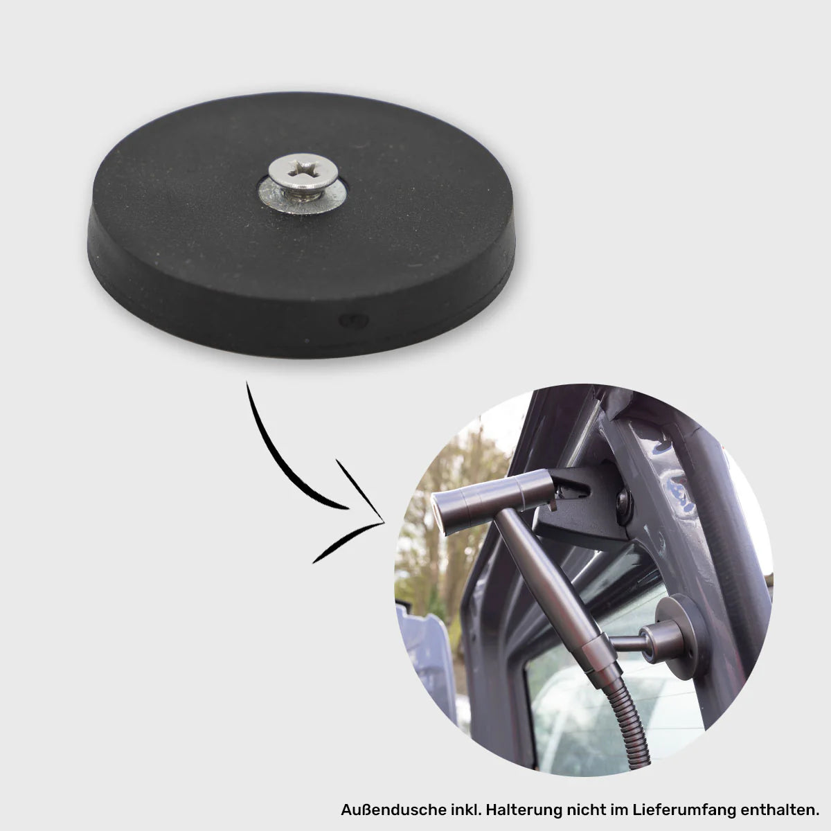 Magnetic Shower Mount | Queensize Camper Shower Sets – Project Yonder